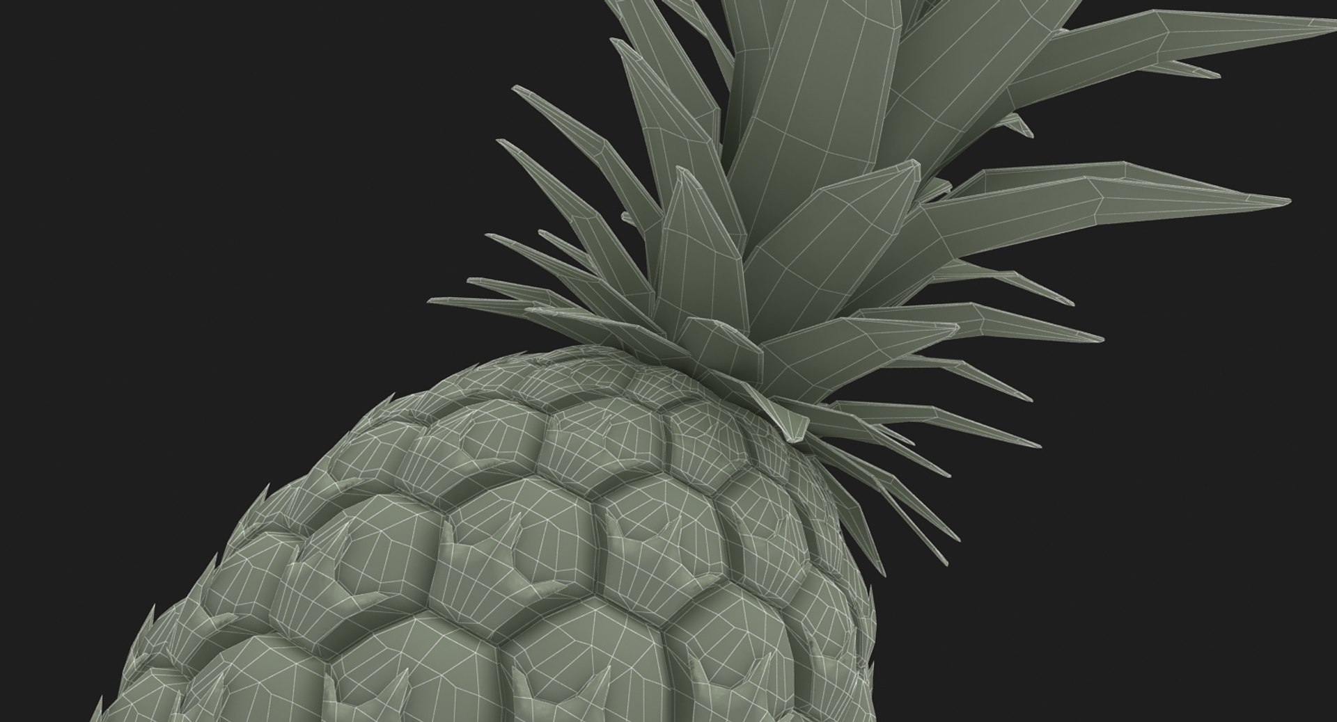 Realistic pineapple color 2 model - TurboSquid 1262405