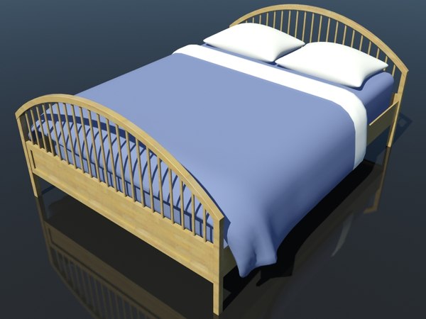 3d size bed model