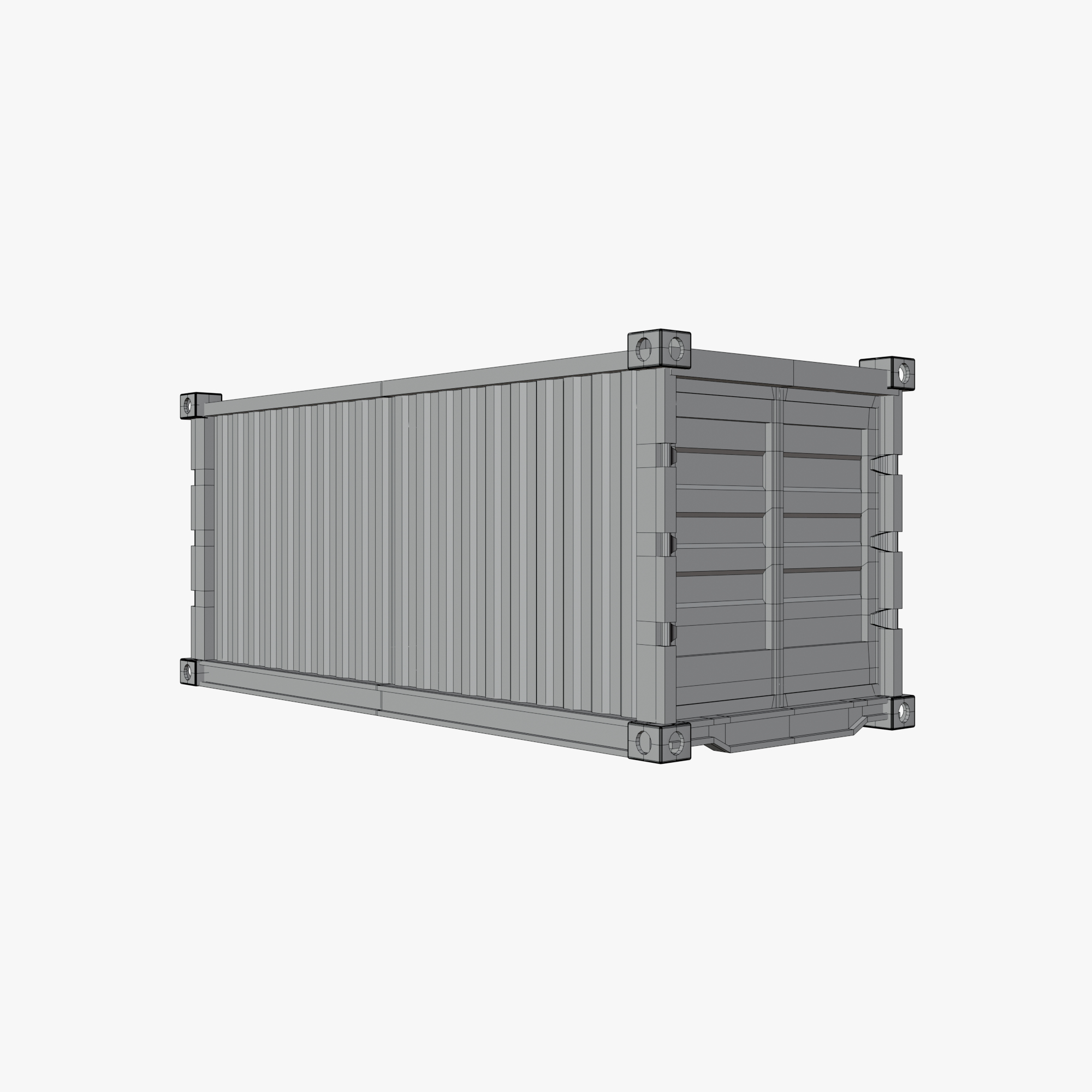 modelo 3d Contenedor de carga gratis - TurboSquid 2049753