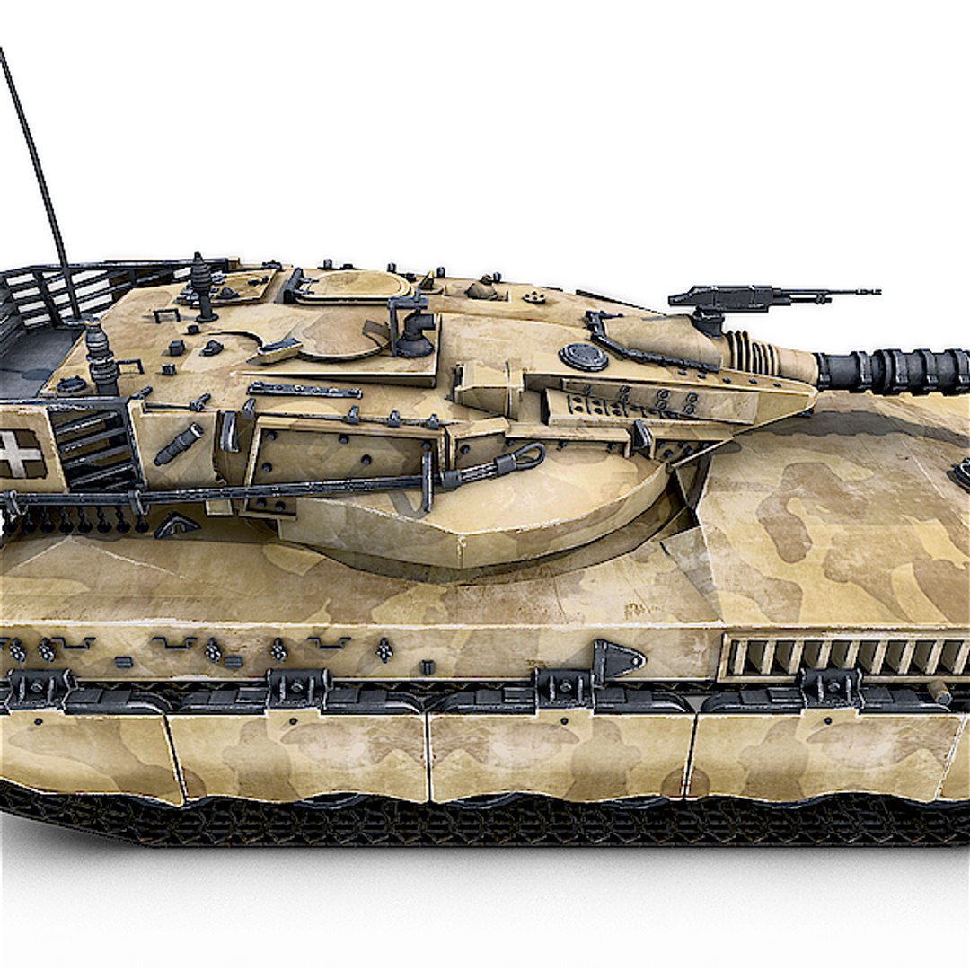 3d Merkava Tank Gun Model
