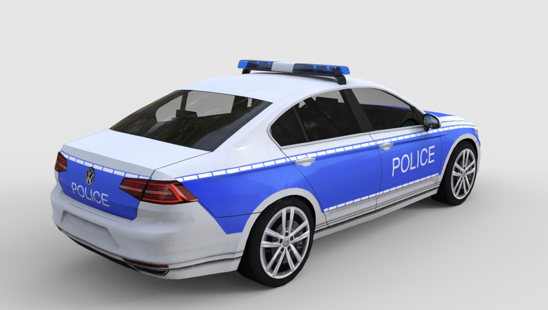 2015 Passat Police 3d Model