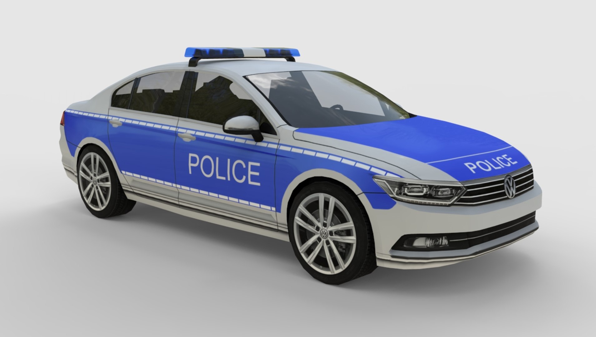 2015 Passat Police 3d Model