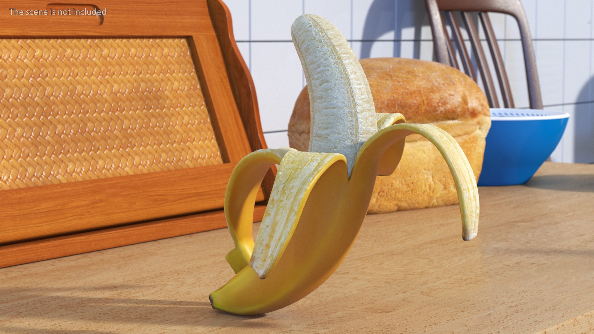 Banana Peeled From Stem End 3D Model - TurboSquid 1999840