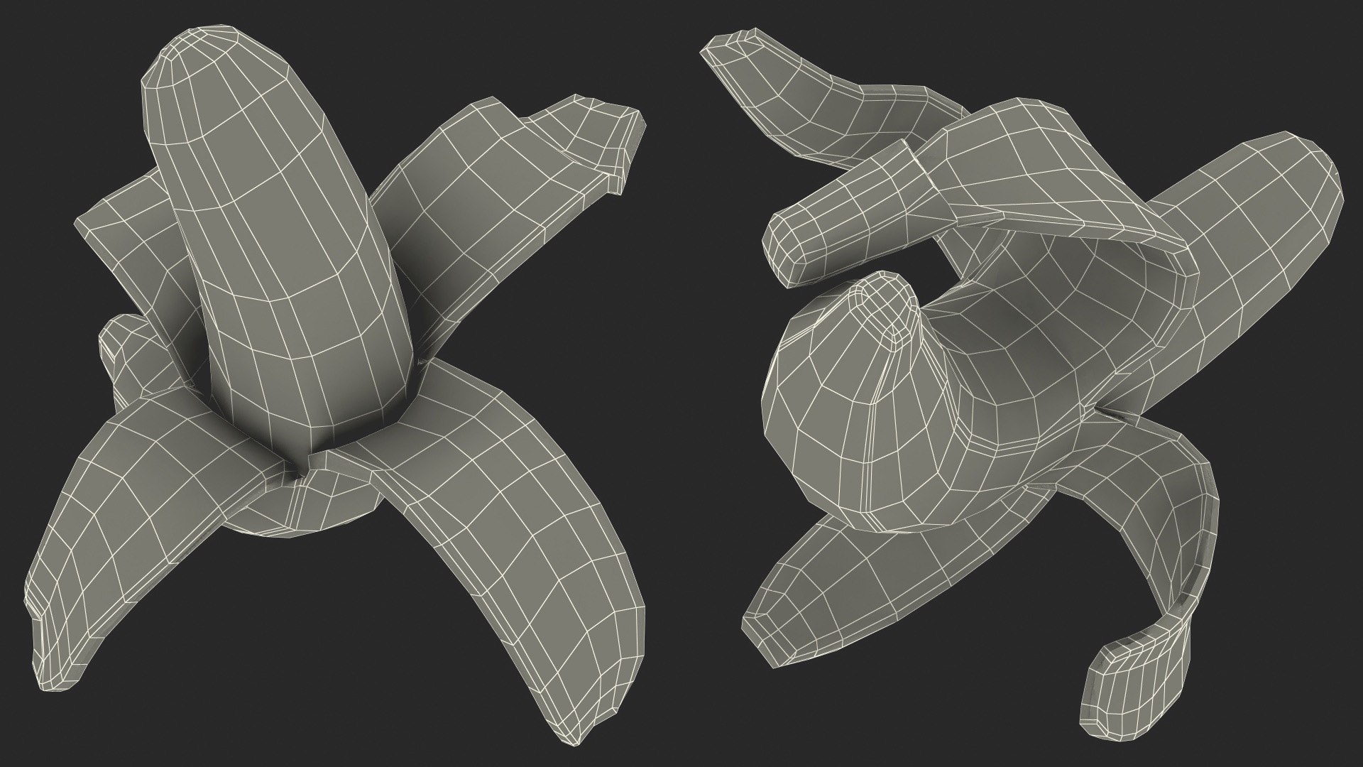 Banana Peeled From Stem End 3D model - TurboSquid 1999840