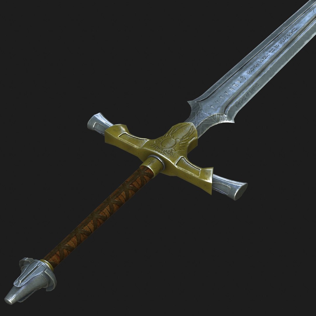 3d greek longsword helios sword model