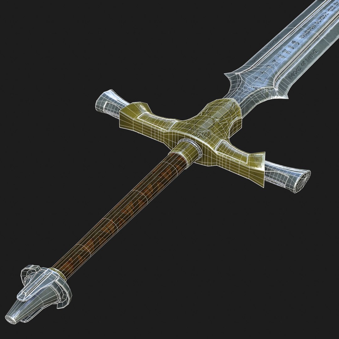 3d greek longsword helios sword model