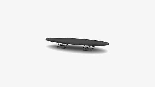 3D модель Eames Elliptical Table - TurboSquid 2051242