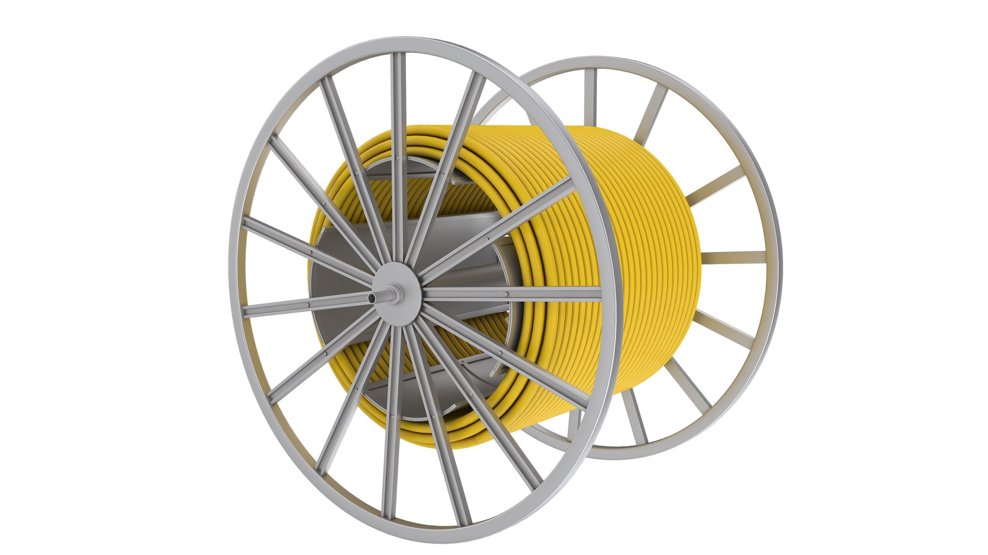 Fiber Optic Conduit Reel 3D Model - TurboSquid 2260068