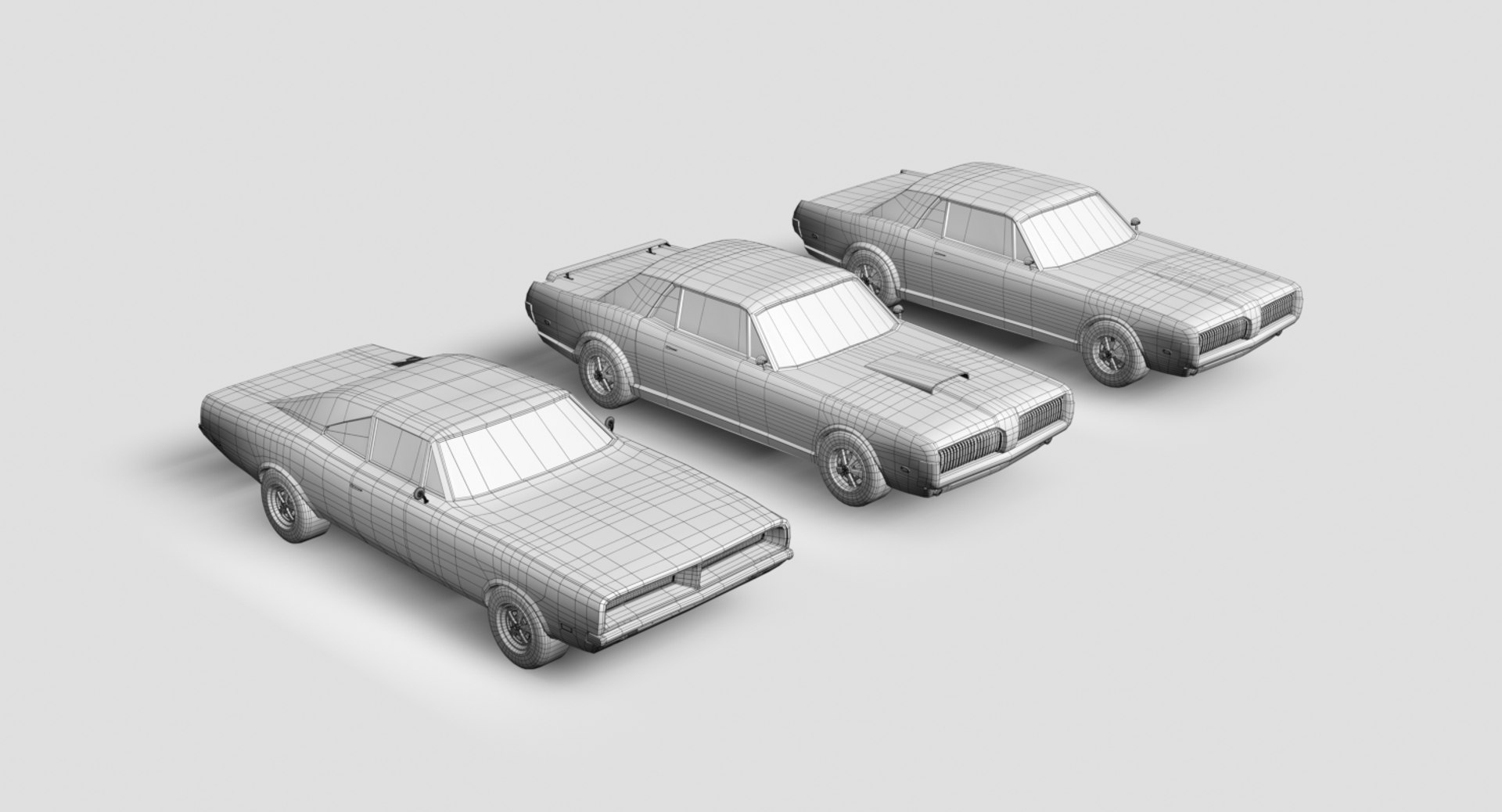 Muscle Car Pack 3D Model - TurboSquid 1605999