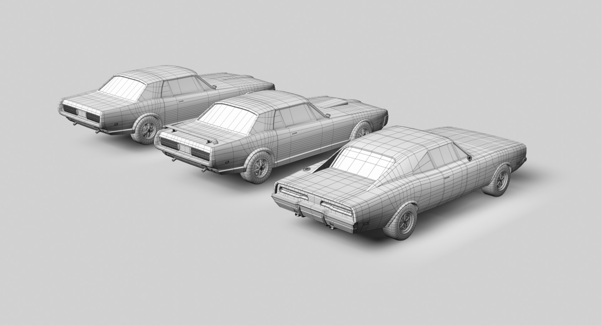 Muscle Car Pack 3D Model - TurboSquid 1605999