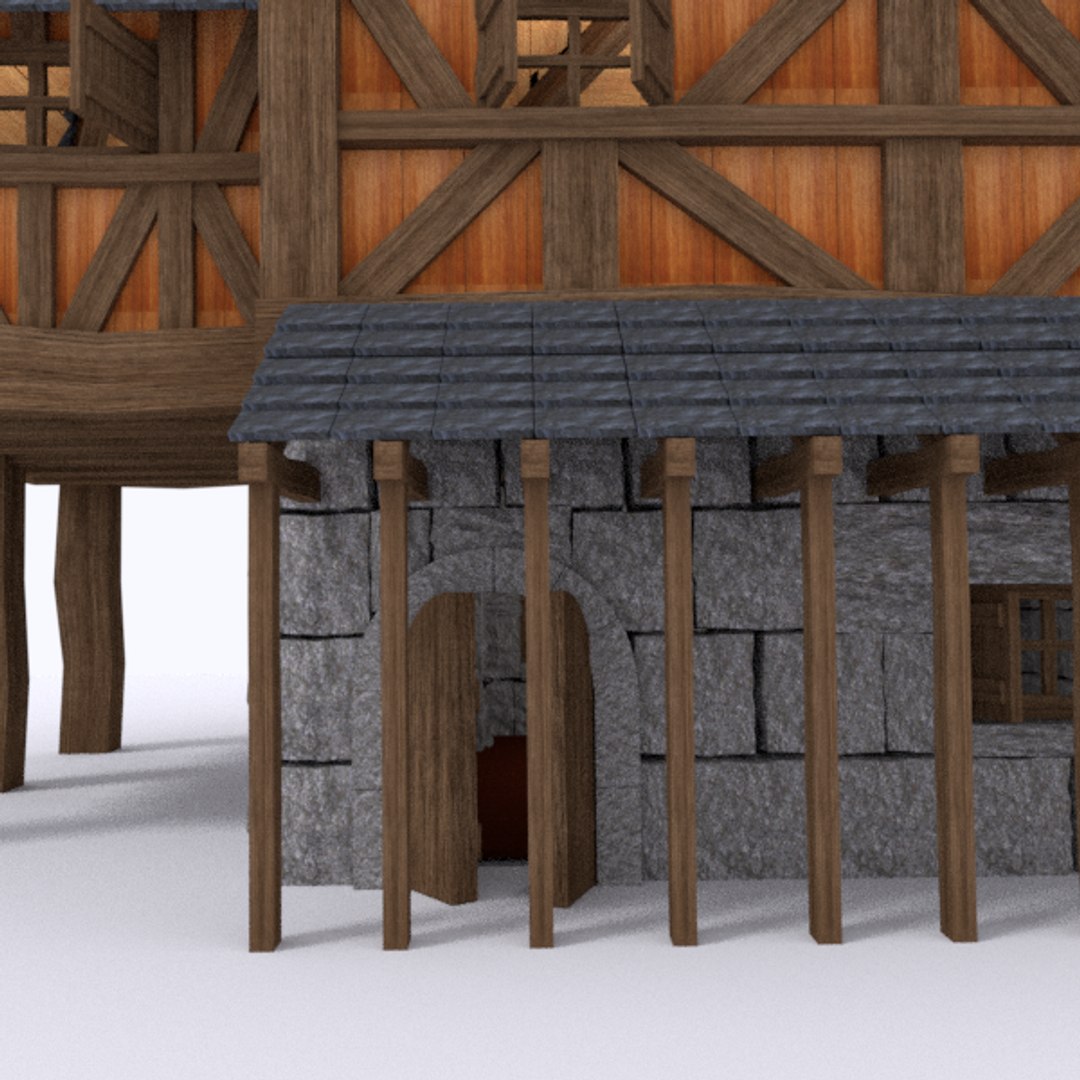 Medieval House Obj