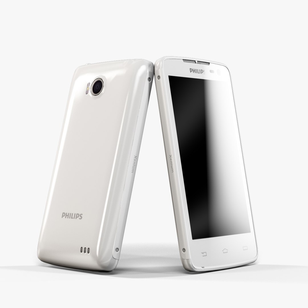 Low-poly Philips Xenium W732 3d Max