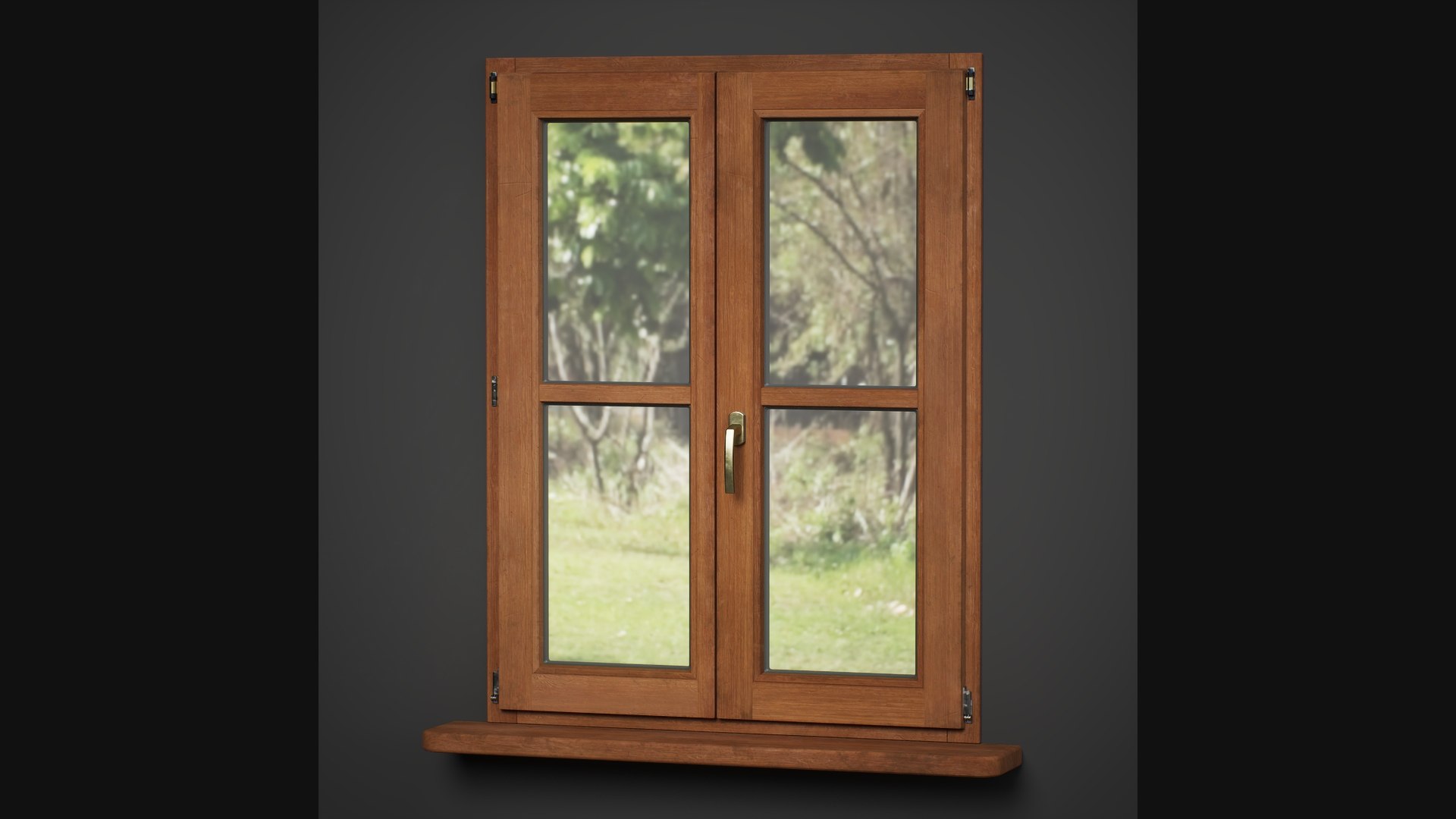 3D Wood Window - TurboSquid 2163523