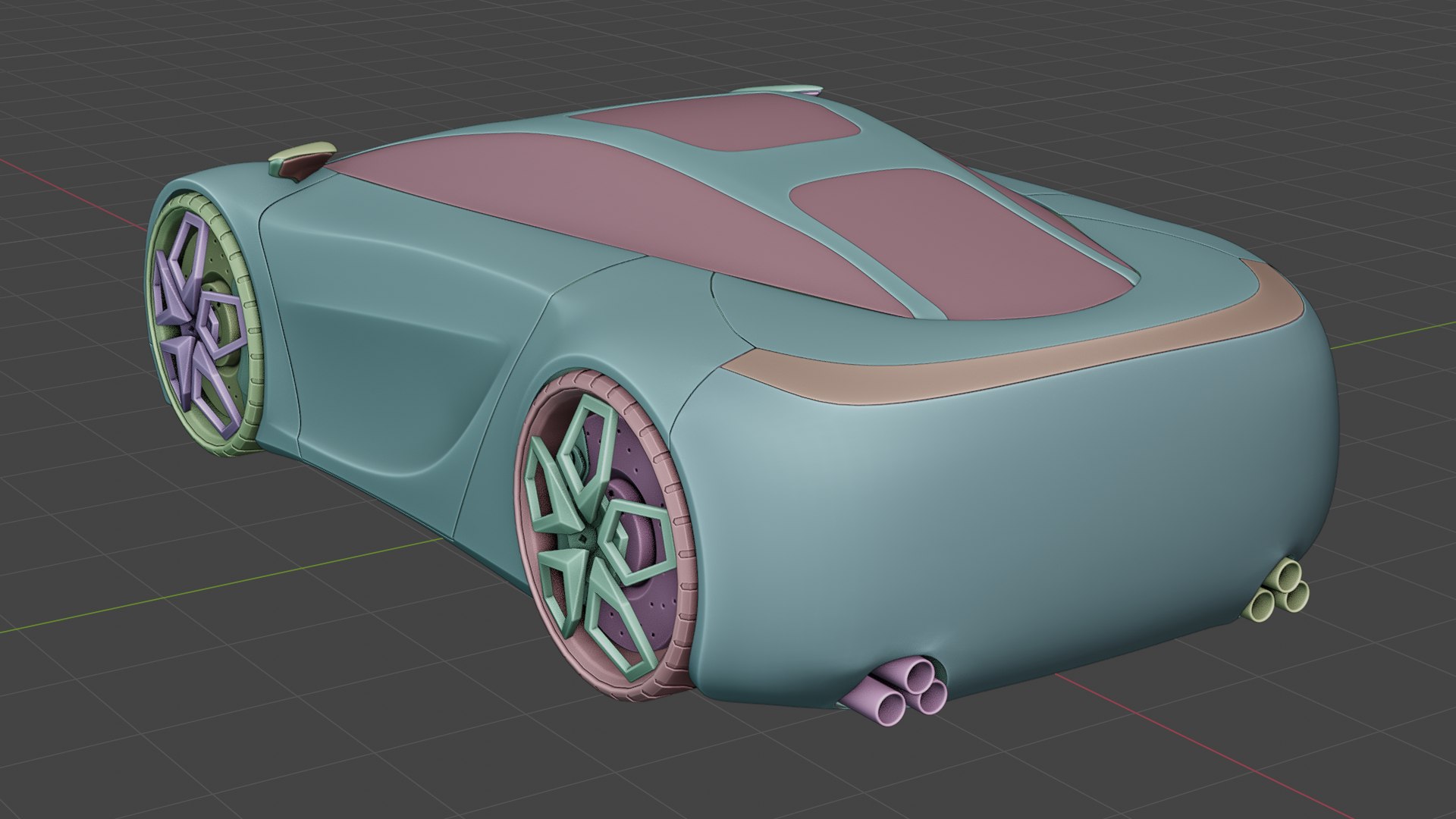 3D Model Concept Car Scene - TurboSquid 2267230