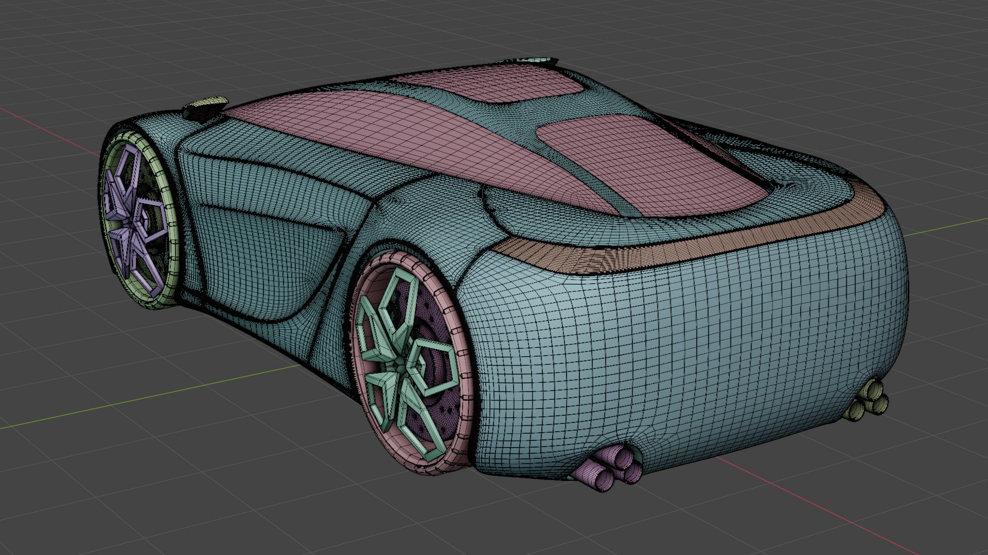 3D Model Concept Car Scene - TurboSquid 2267230