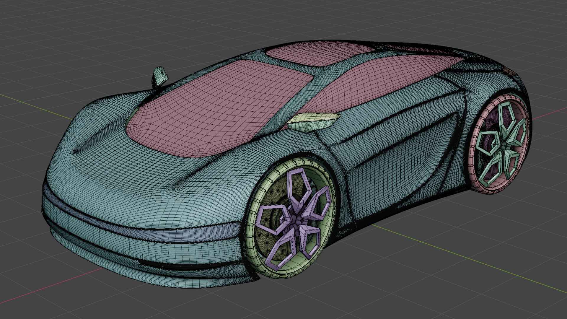 3D Model Concept Car Scene - TurboSquid 2267230