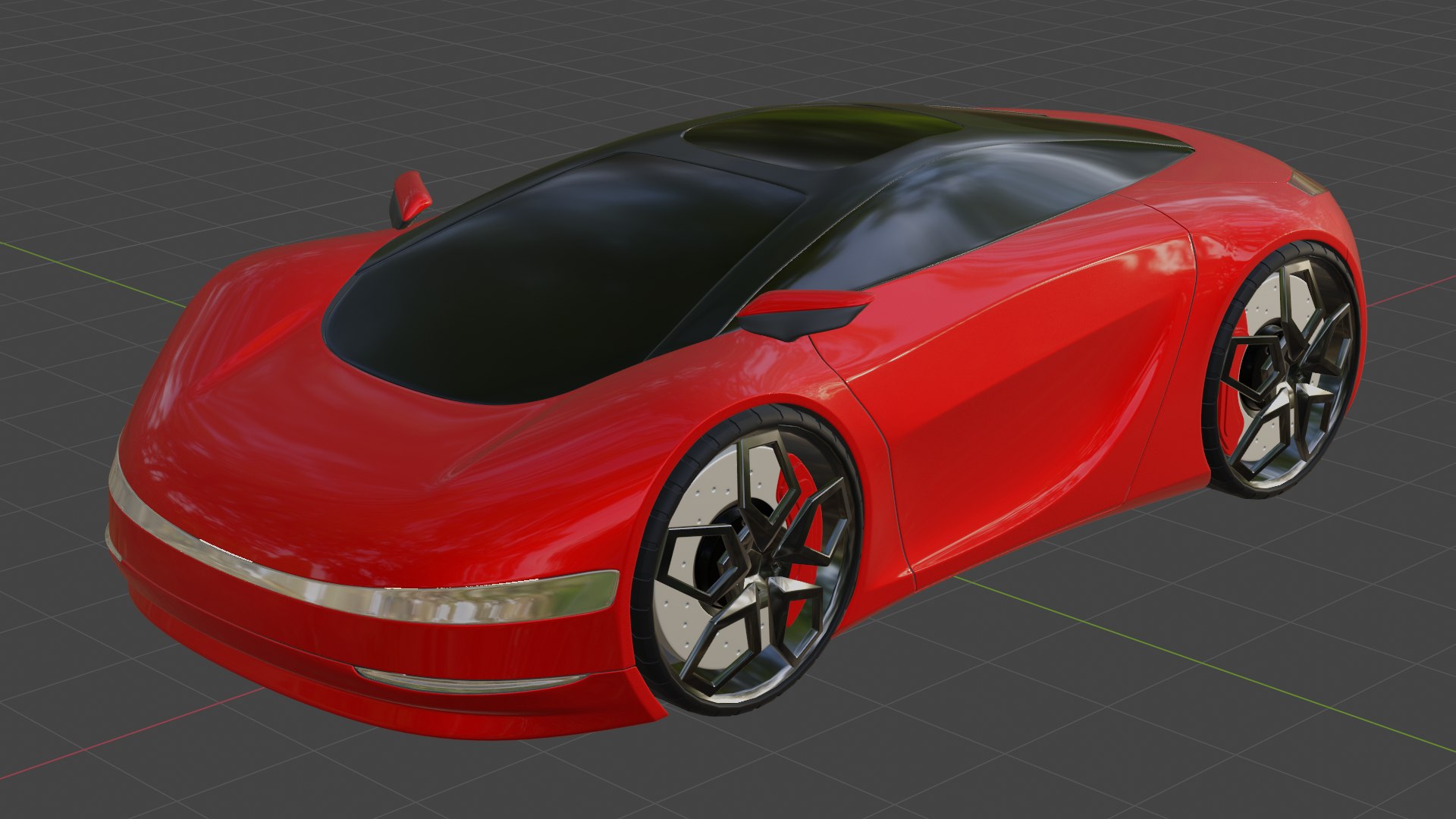 3D Model Concept Car Scene - TurboSquid 2267230