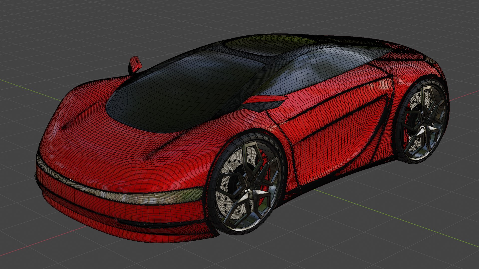 3D Model Concept Car Scene - TurboSquid 2267230