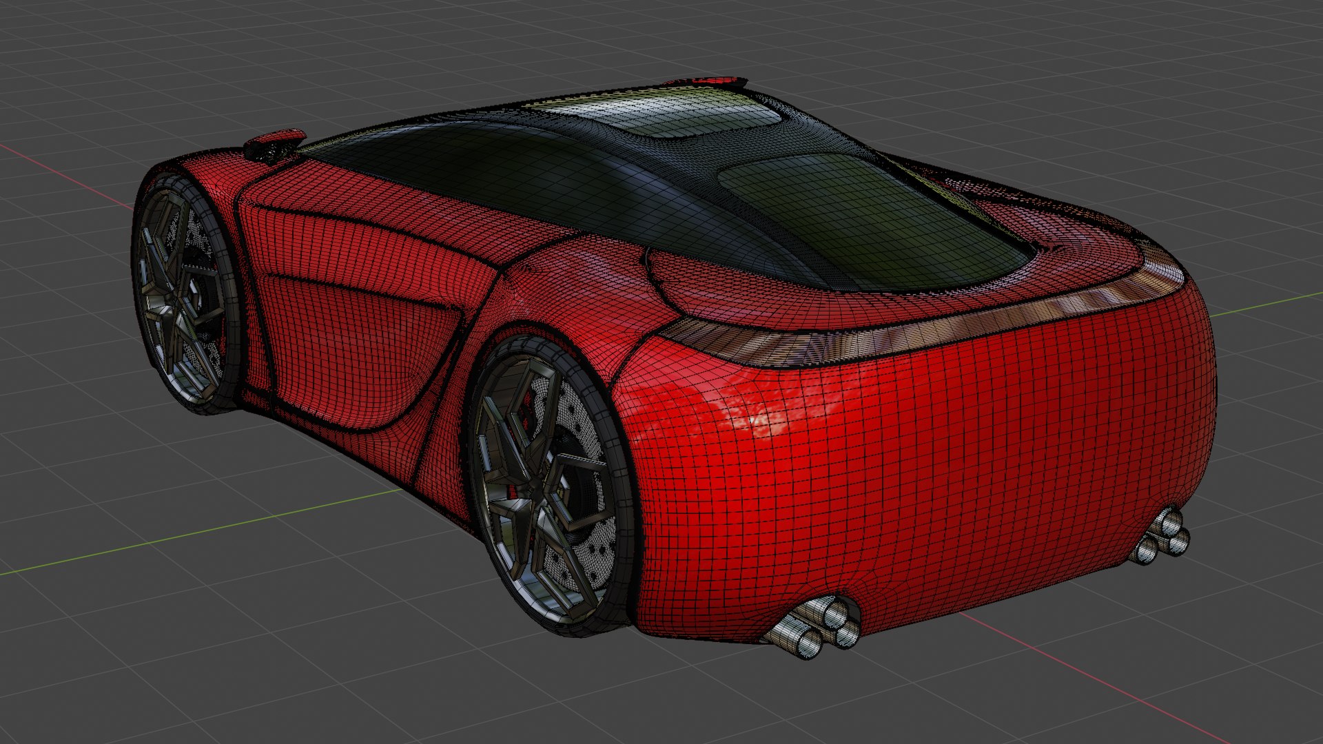 3D Model Concept Car Scene - TurboSquid 2267230