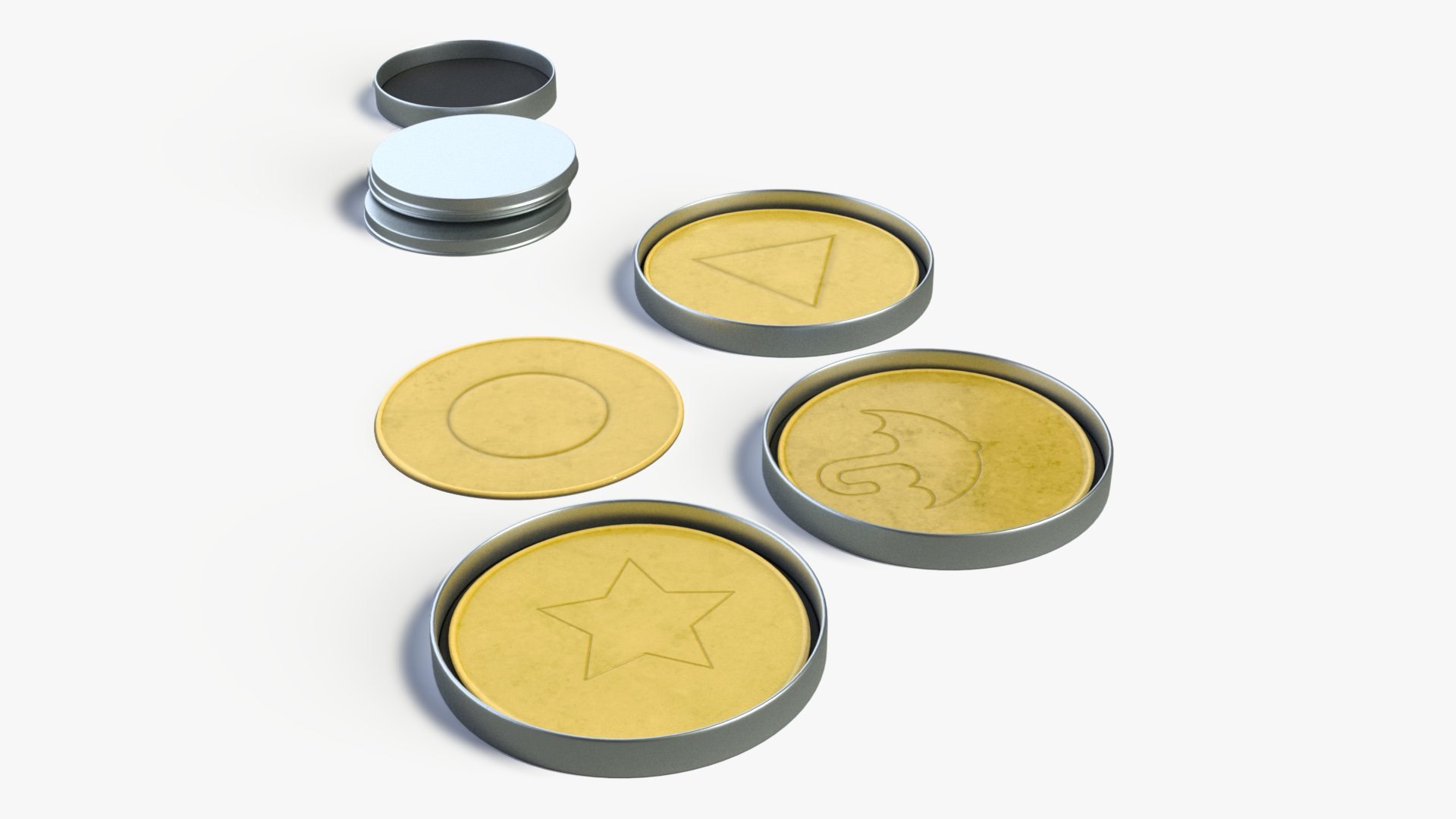 Squid Game Dalgona Candy 3D Model - TurboSquid 2353416