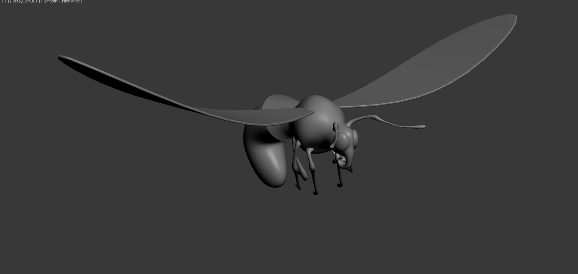 moth - bone rig 3d max