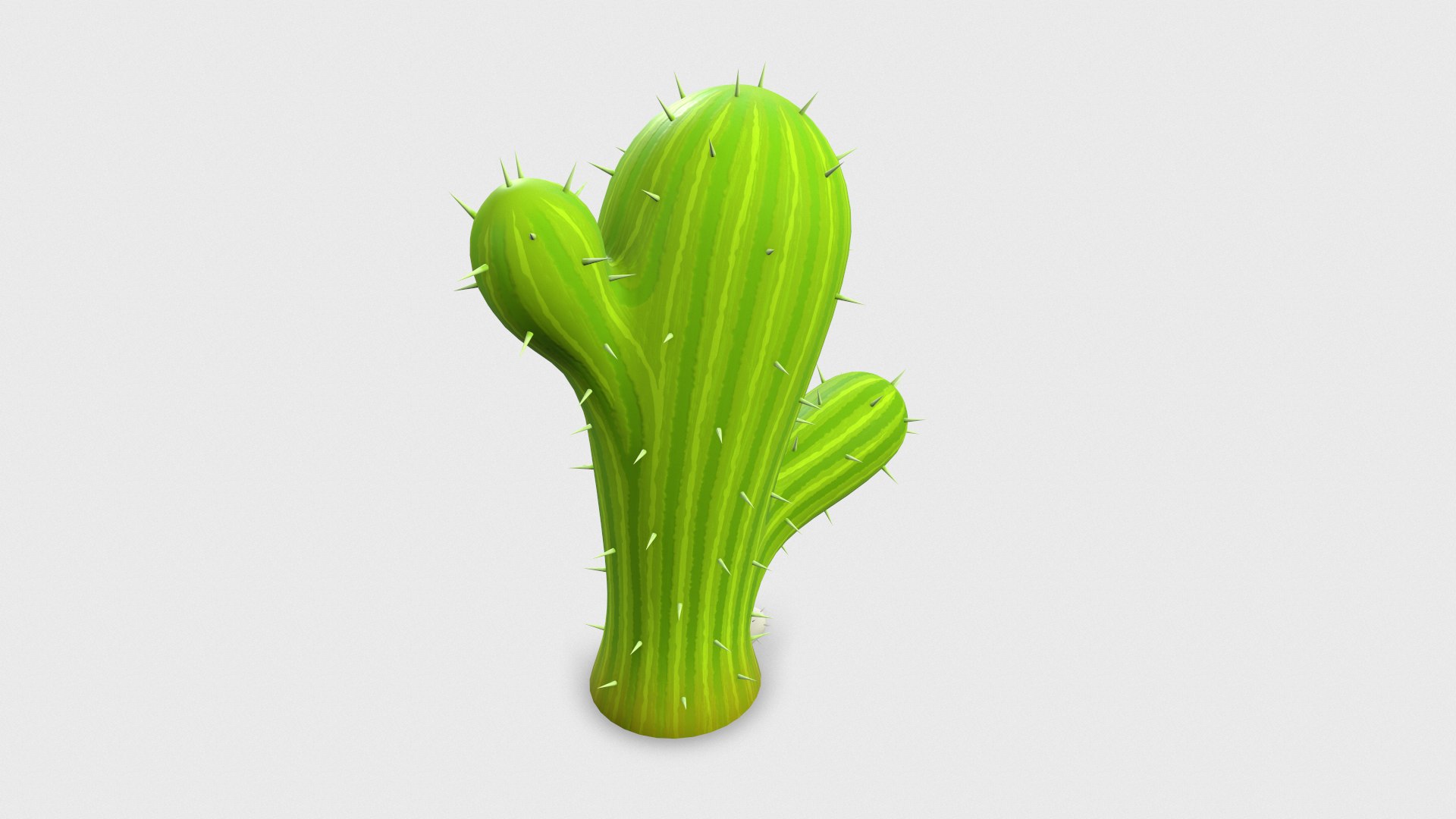 3D Model Cartoon Cacti - TurboSquid 2398227