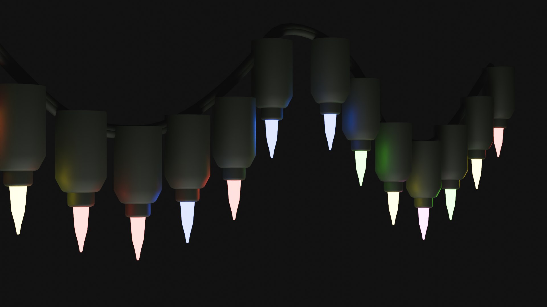 Christmas lights 3D model - TurboSquid 2154787