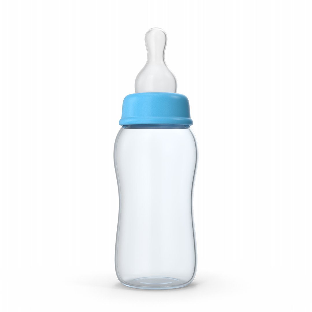 3D Blue Baby Feeding Bottle - TurboSquid 2316264