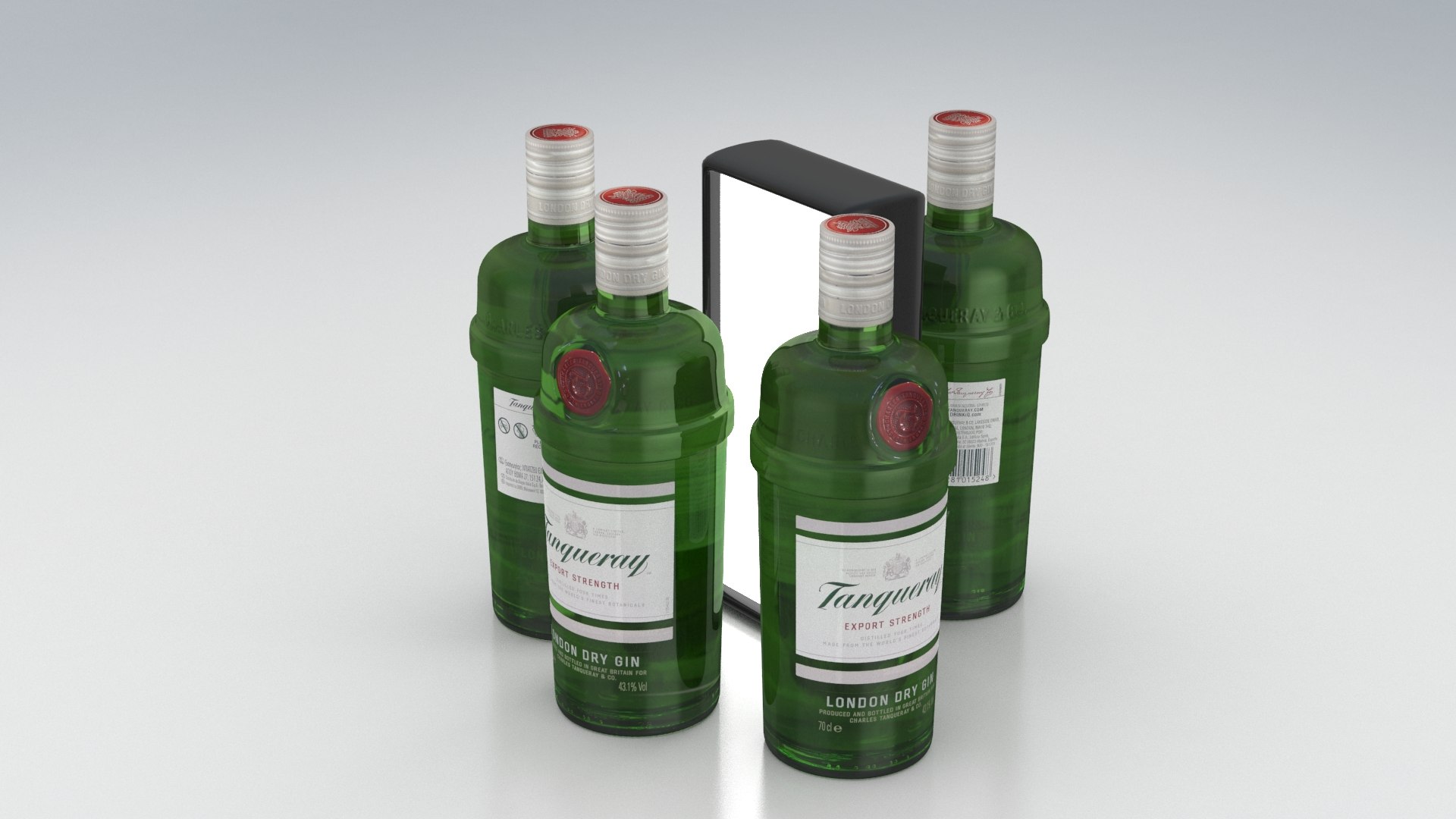 3D Model Gin Bottle Alcohol - TurboSquid 1585256