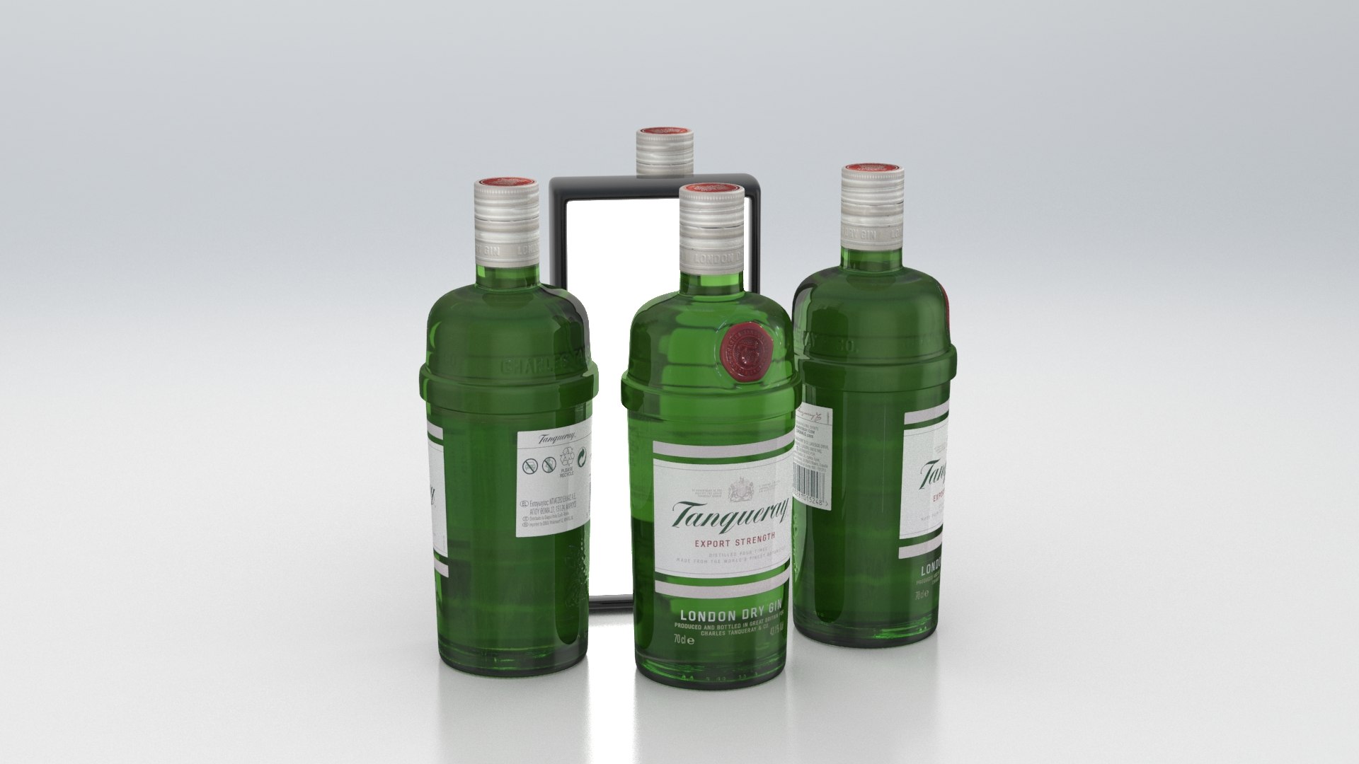 3D Model Gin Bottle Alcohol - TurboSquid 1585256