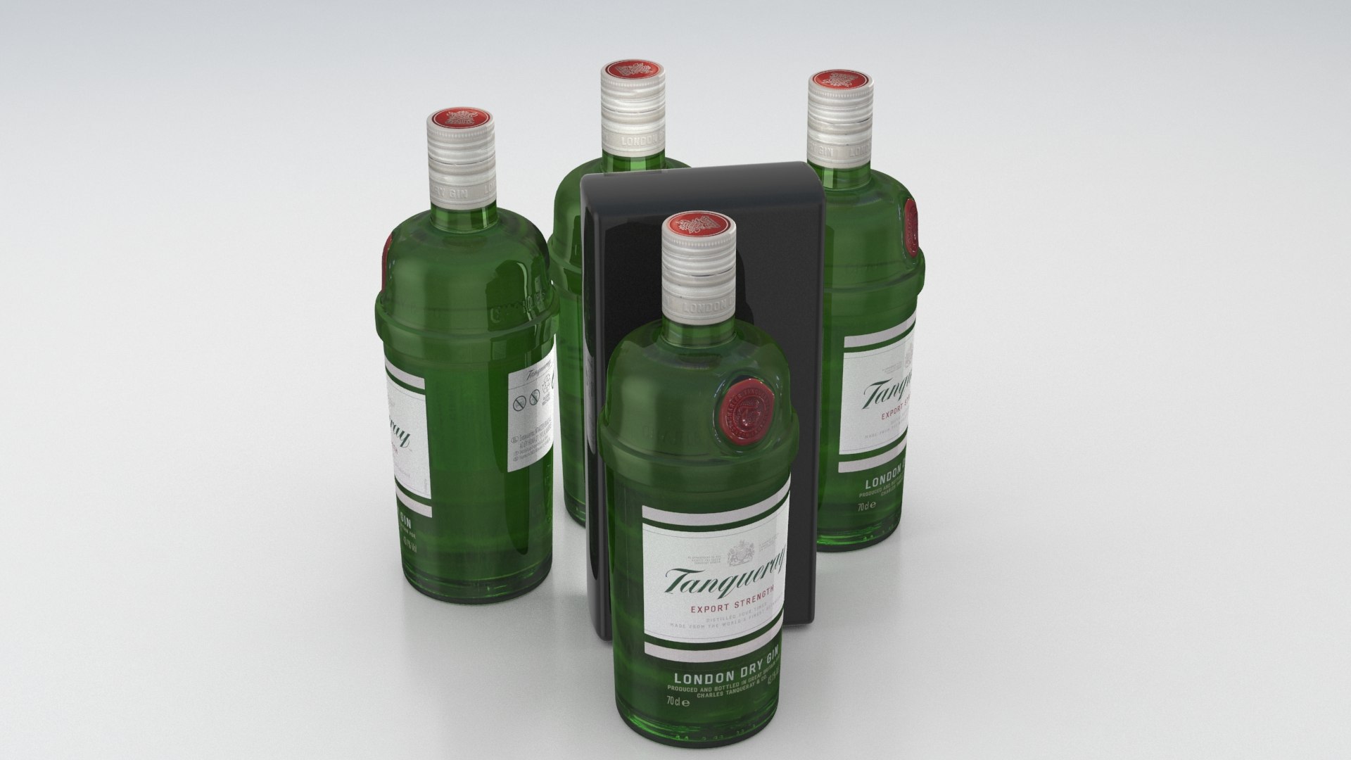 3D Model Gin Bottle Alcohol - TurboSquid 1585256