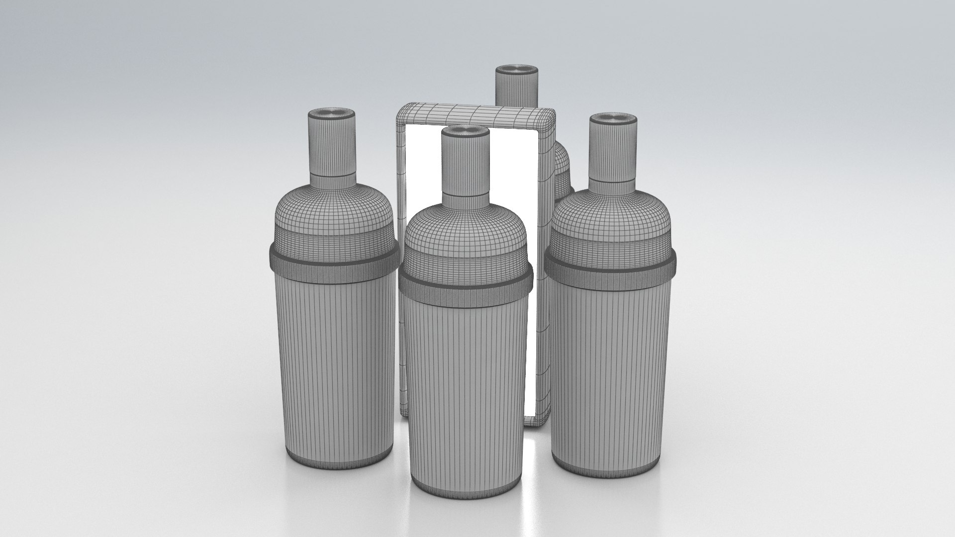 3D Model Gin Bottle Alcohol - TurboSquid 1585256