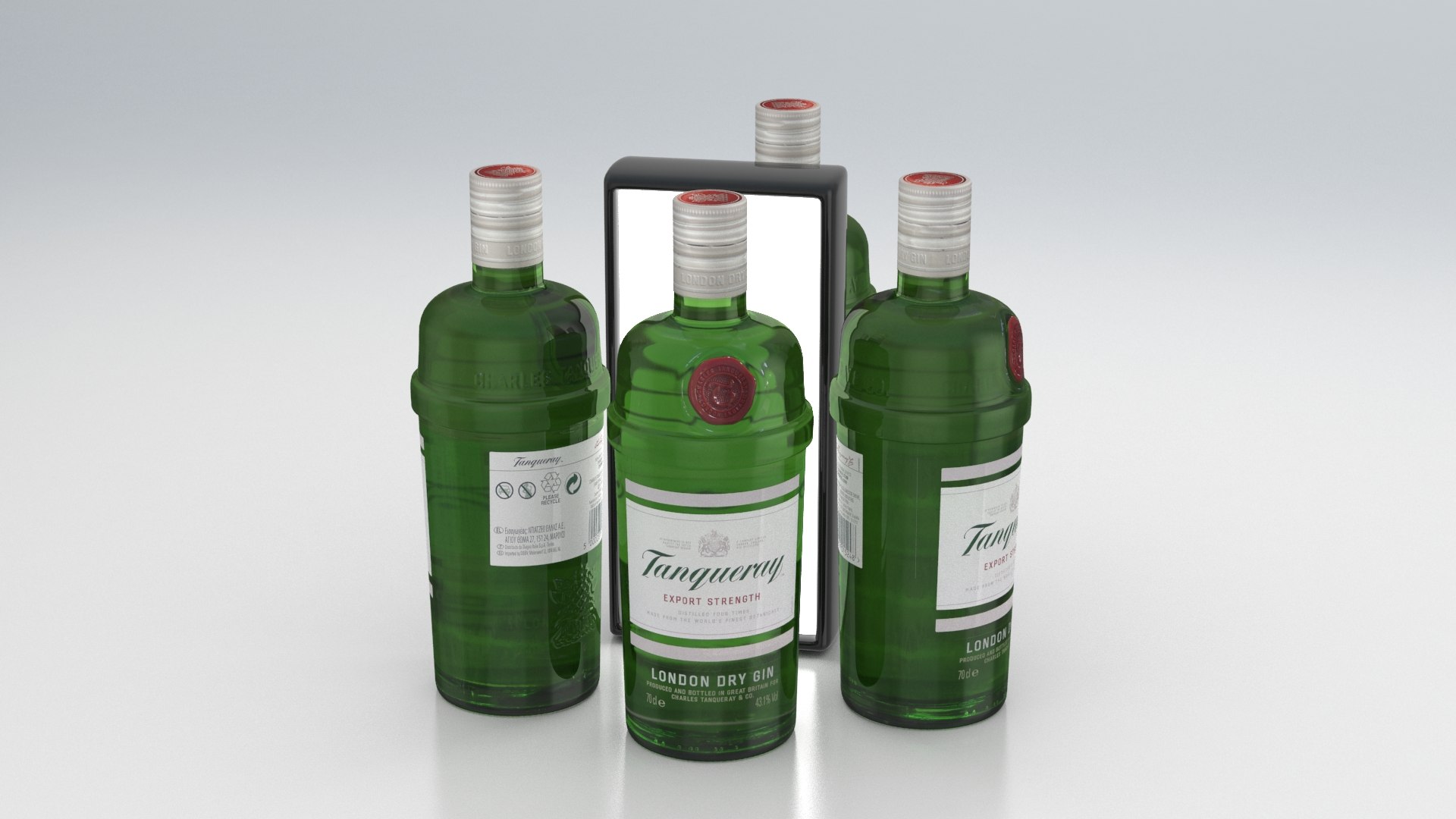 3D Model Gin Bottle Alcohol - TurboSquid 1585256