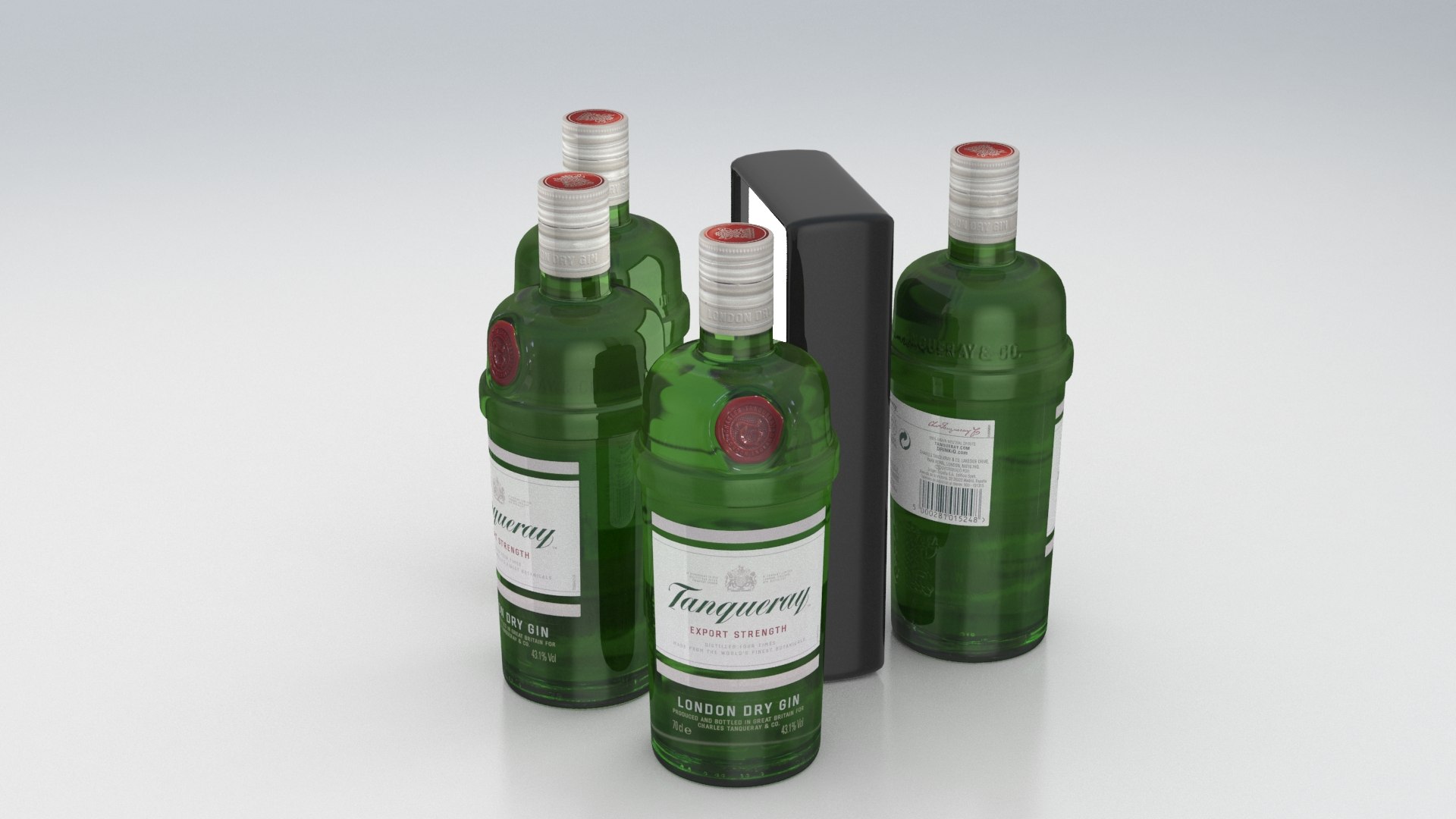 3D Model Gin Bottle Alcohol - TurboSquid 1585256