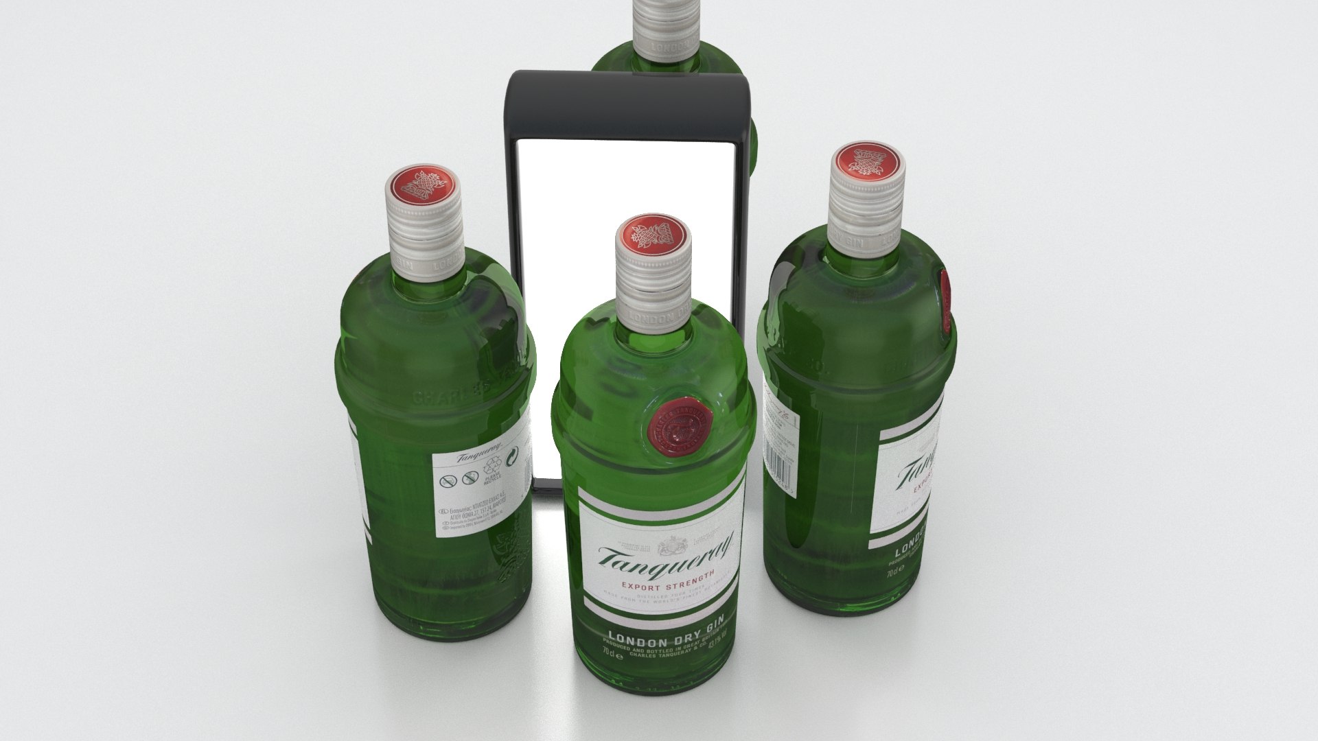 3D Model Gin Bottle Alcohol - TurboSquid 1585256