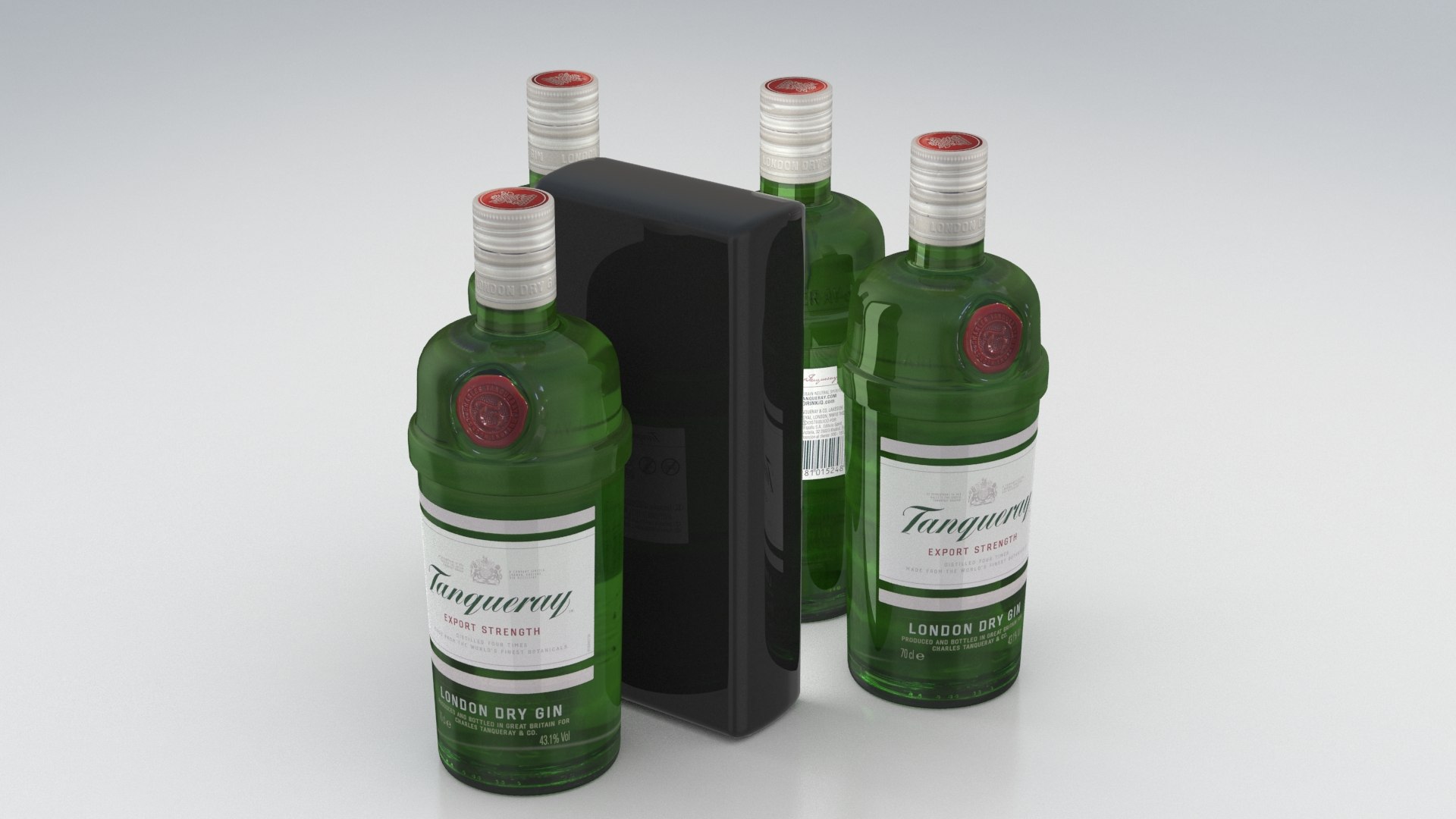 3D Model Gin Bottle Alcohol - TurboSquid 1585256