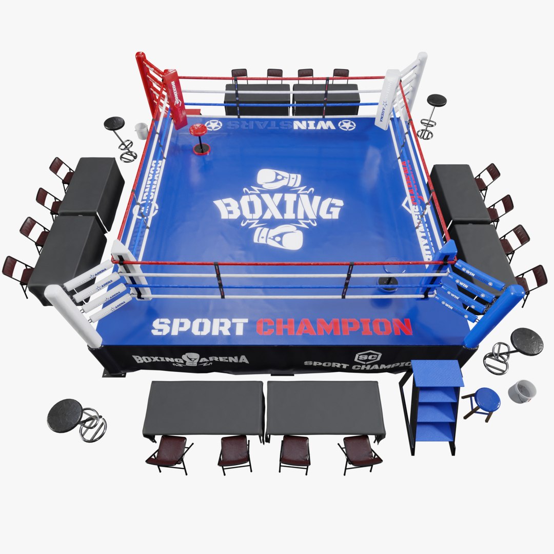 3D BOXING ARENA Game Ready Asset Pack Volume 1 - TurboSquid 2094218