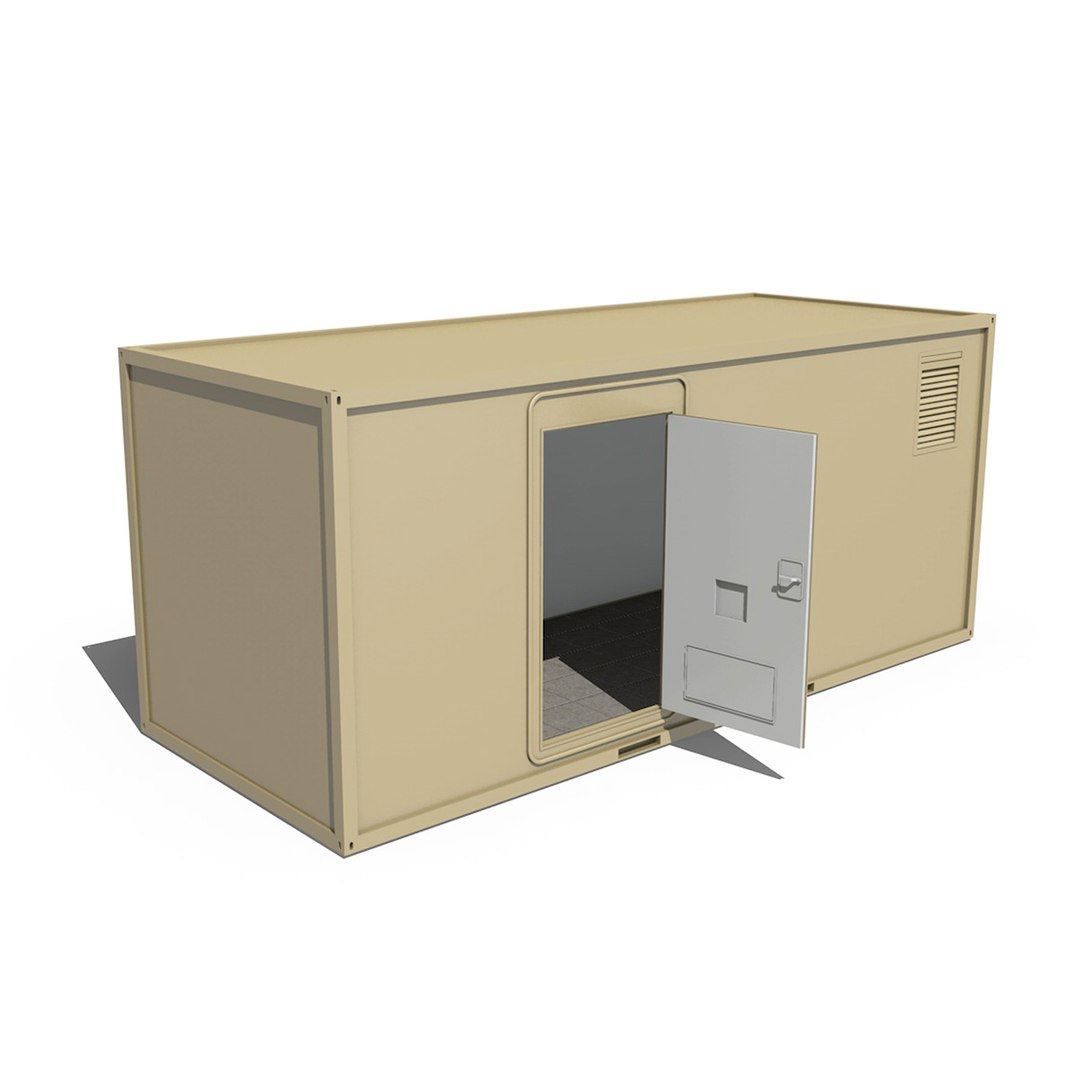 3d Model 20ft Office Container