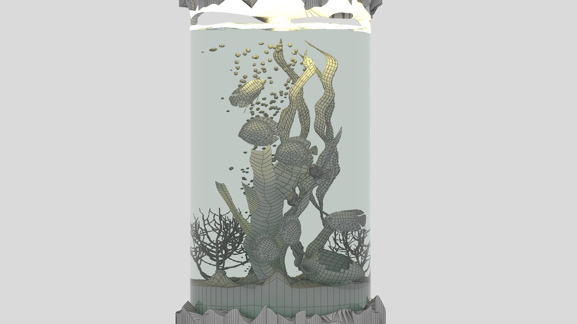 Aquarium Fish Column 3D Model - TurboSquid 2252417
