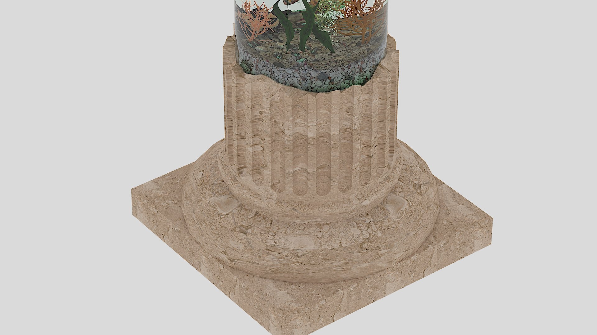 Aquarium Fish Column 3D Model - TurboSquid 2252417