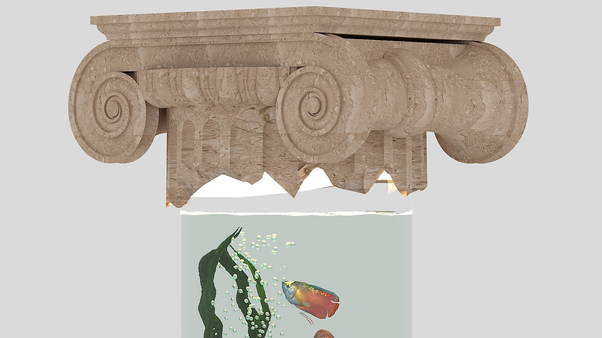 Aquarium Fish Column 3D Model - TurboSquid 2252417
