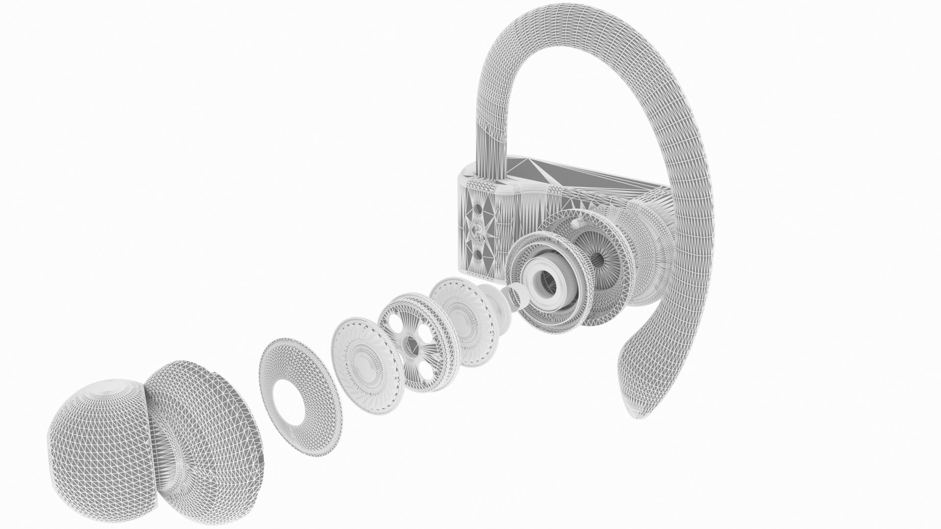 Headset Structure 3 3D Model - TurboSquid 2397835