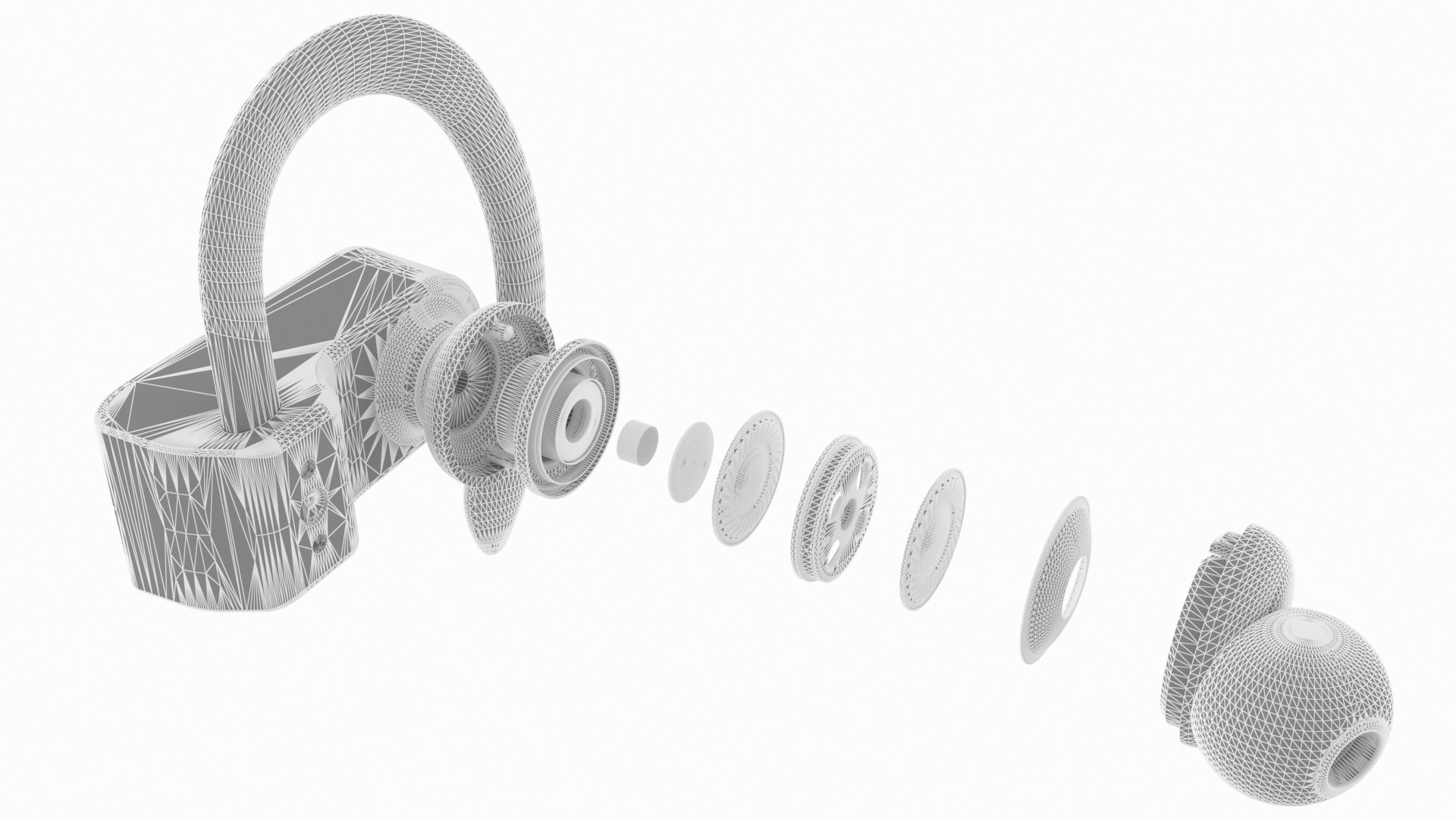 Headset Structure 3 3D Model - TurboSquid 2397835