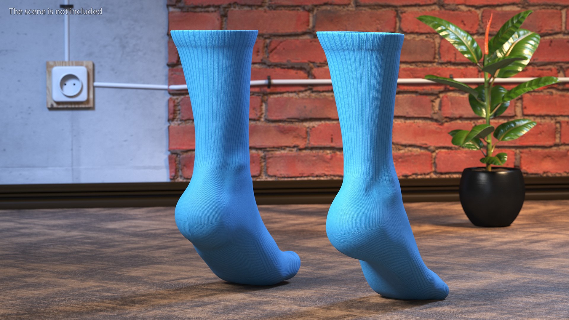 Long Socks Nike Blue On The Foot Standing Toes 3D Model - TurboSquid ...
