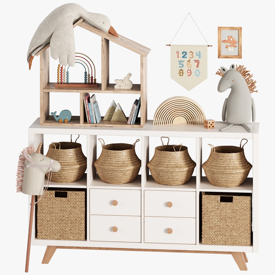 3D children decor set 02 - TurboSquid 2068395