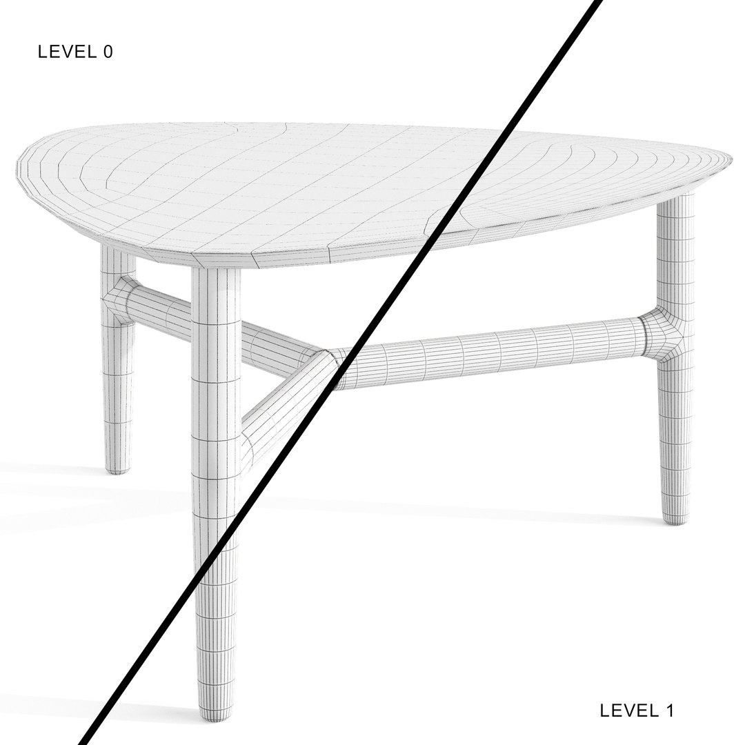3D BREZZA Coffee Table - TurboSquid 1728391