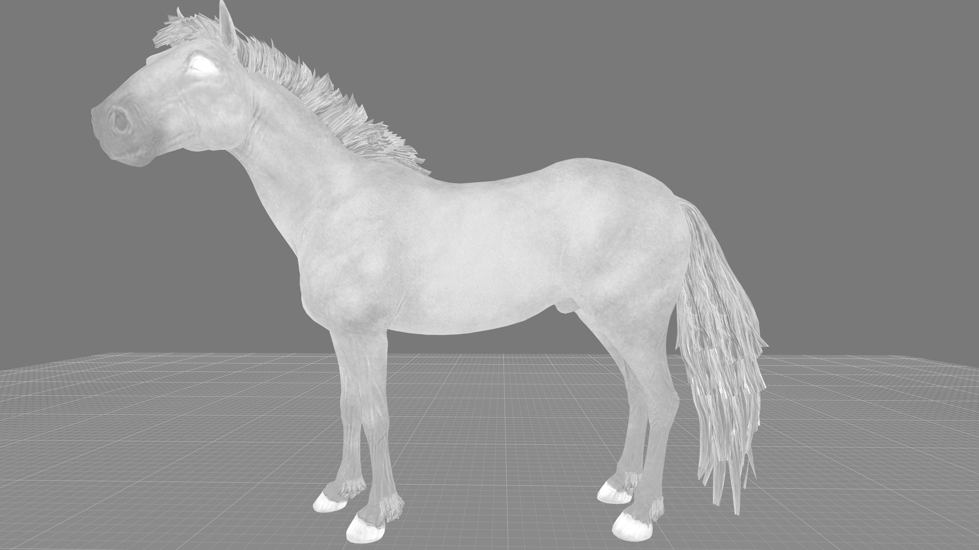 3D Horse Low-poly Model - TurboSquid 1987893