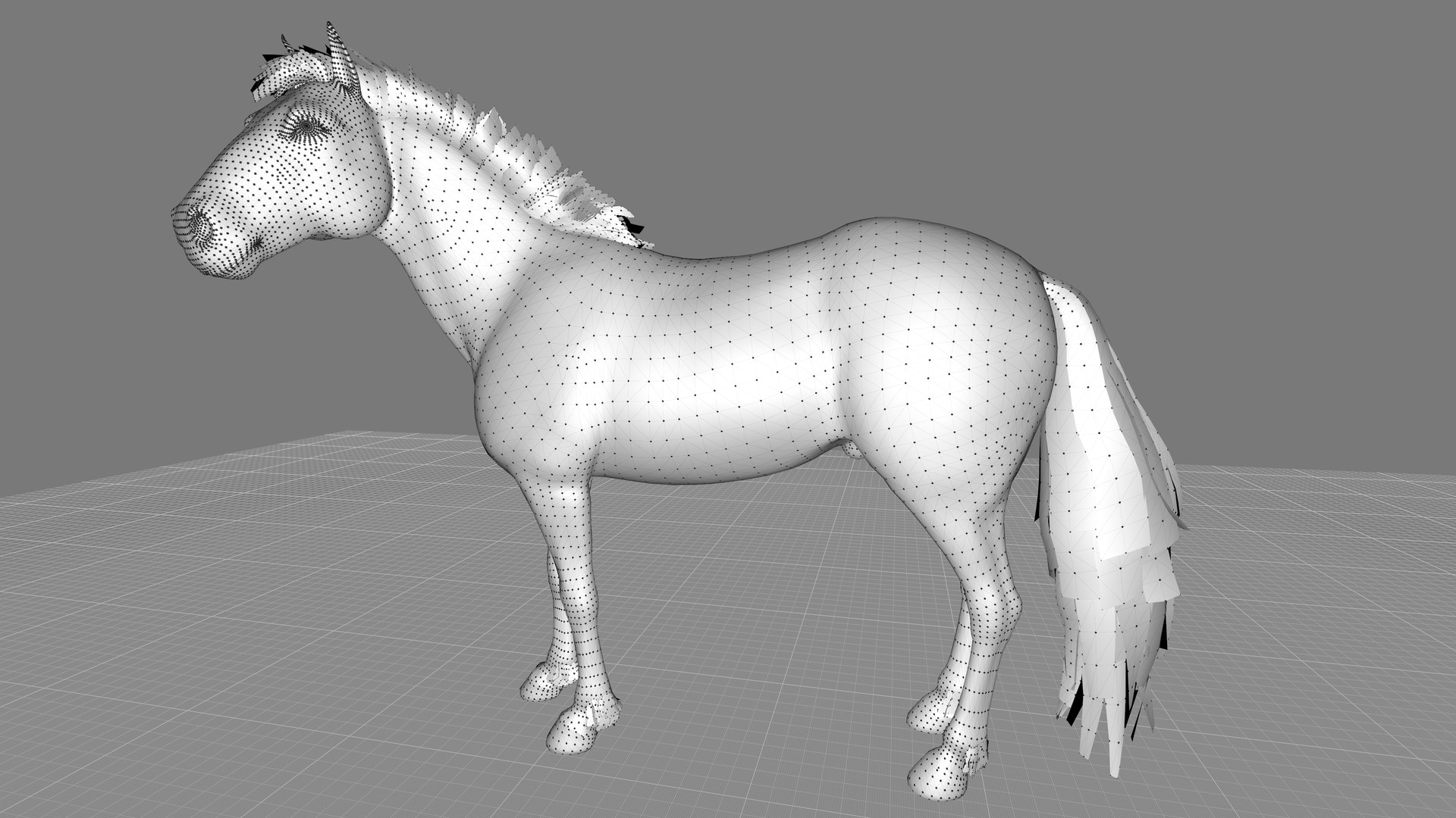 3D Horse Low-poly Model - TurboSquid 1987893