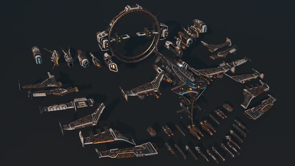 modèle 3D de Pack modulaire Vaisseau spatial 06 - TurboSquid 1810409