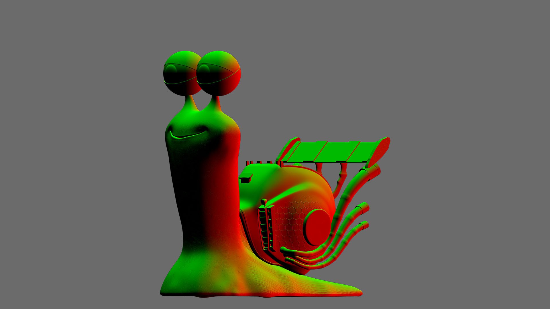 Cartoon Snail Racing Turbo Car 3D - TurboSquid 2105214